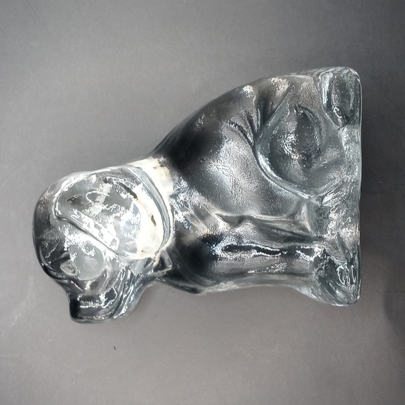 Viking Glass | Art | Vintage Viking Glass Dog Hand Made Art Glass Clear ...